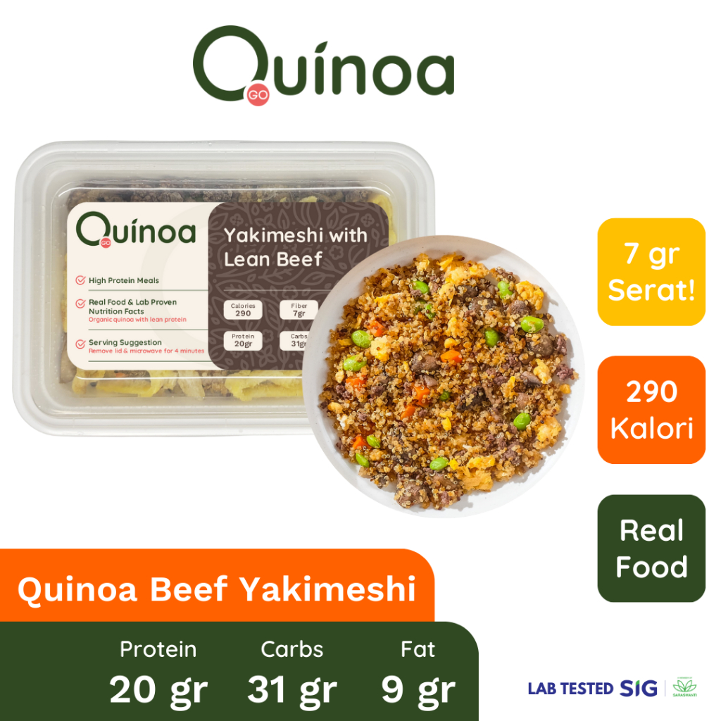 Jual Quinoa Go Yakimeshi Japanese Fried Rice High Protein Low Calorie ...