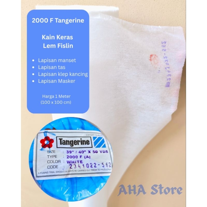 Jual Kain Keras 2000 F Tangerine Tangerin Fislin Vislin Pislin lem ...