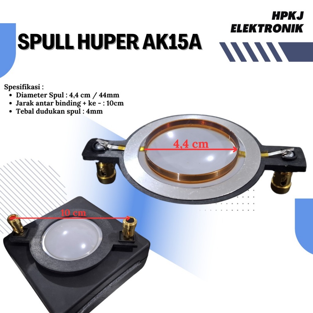 Jual SPOOL SPUL TWEETER AKTIF HUPER AK15A AK 44.1 spol twiter HUPER AK ...
