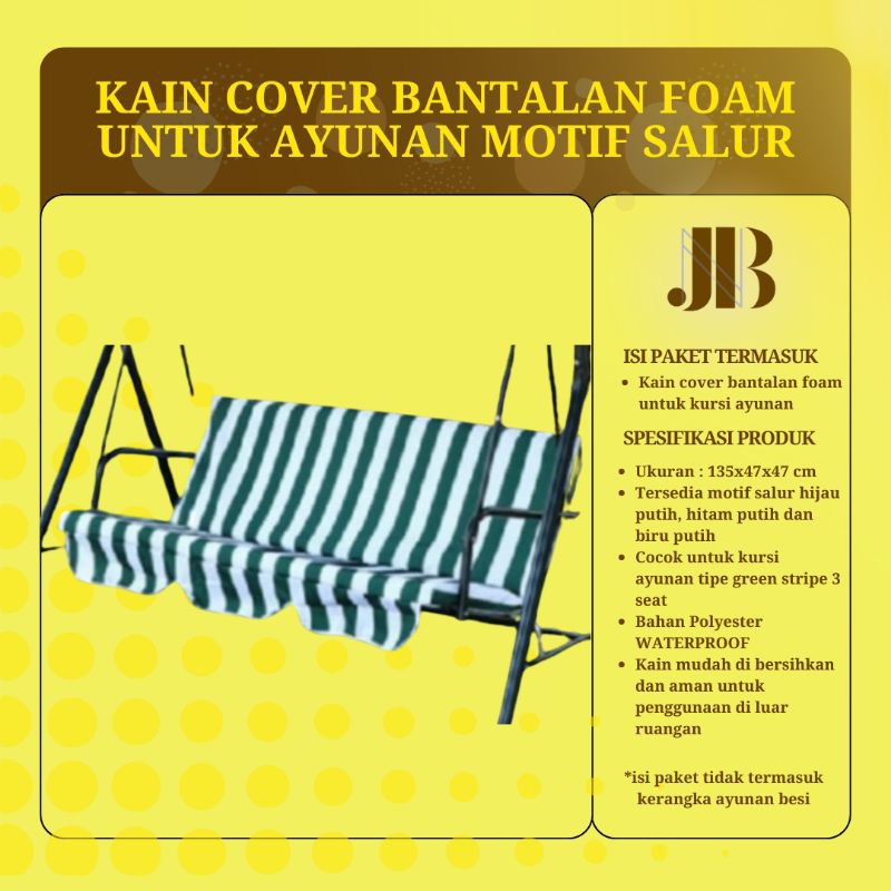 Jual NJB ONLINE STORE - KAIN COVER BANTALAN FOAM UNTUK AYUNAN TAMAN 3 ...