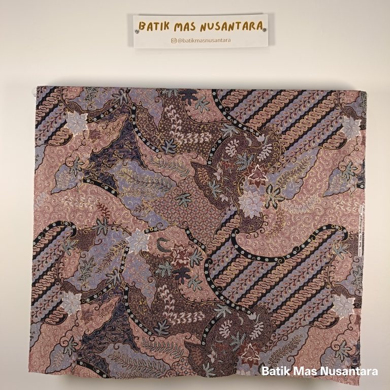 Jual Kain Batik Prada Halus Premium Motif Bunga dan Lereng Warna Soft ...