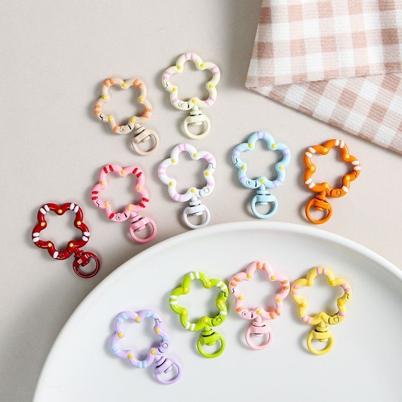 Jual DIY Keychain Gantungan Bunga Lucu Warna-Warni | Aksesoris Craft ...