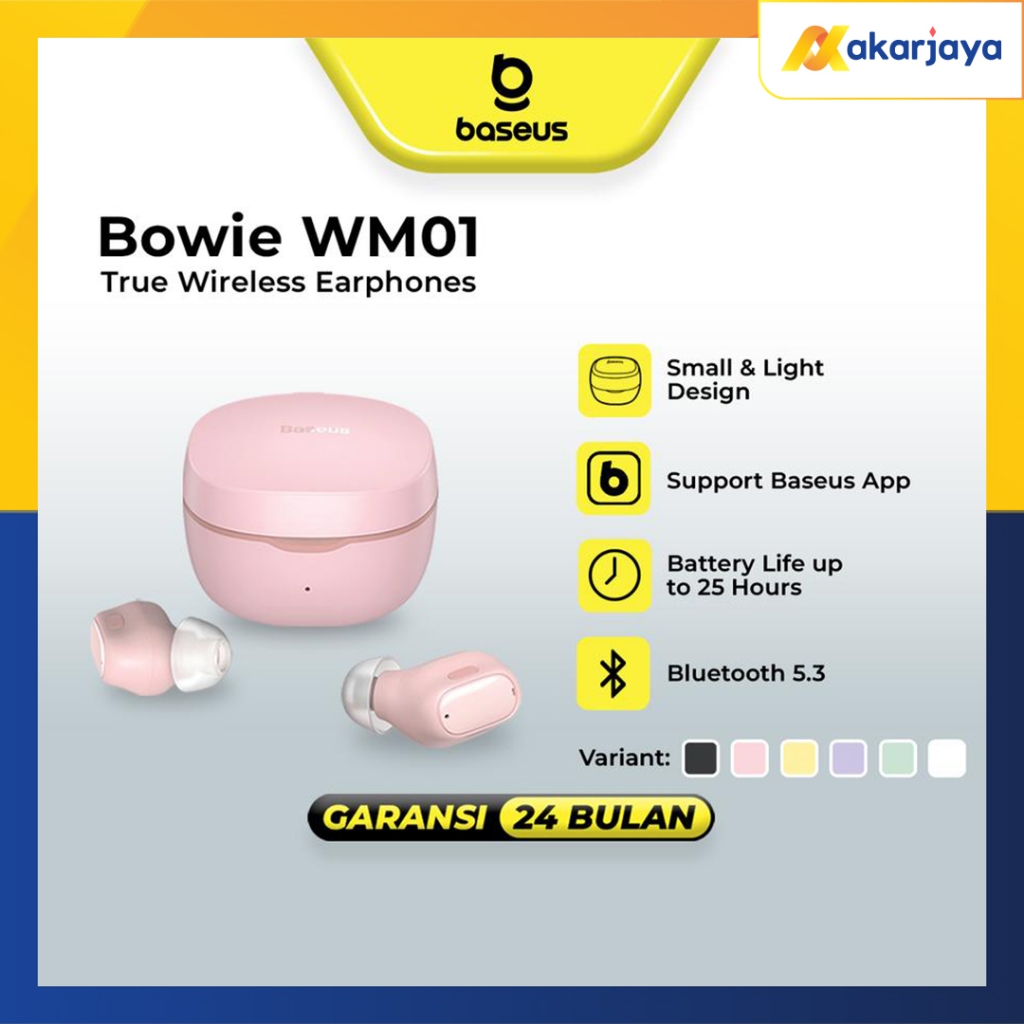 Jual Baseus WM01 TWS True Wirelesss Earbuds Earphone Headphones ...