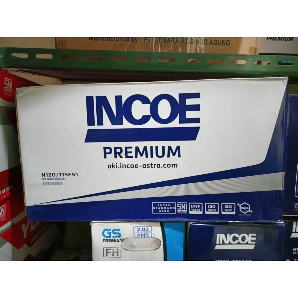 Jual Aki INCOE Premium N120 / 115F51 12volt 120 Ah Aki Komatsu ...