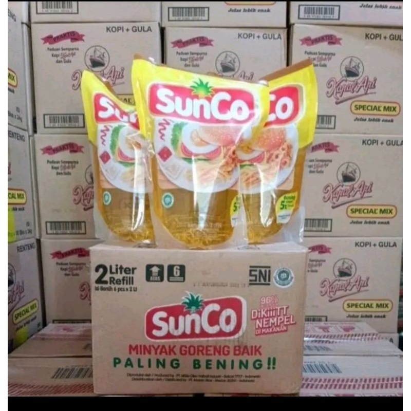 Jual minyak sunco 2 liter (1 dus 3 pouch) | Shopee Indonesia