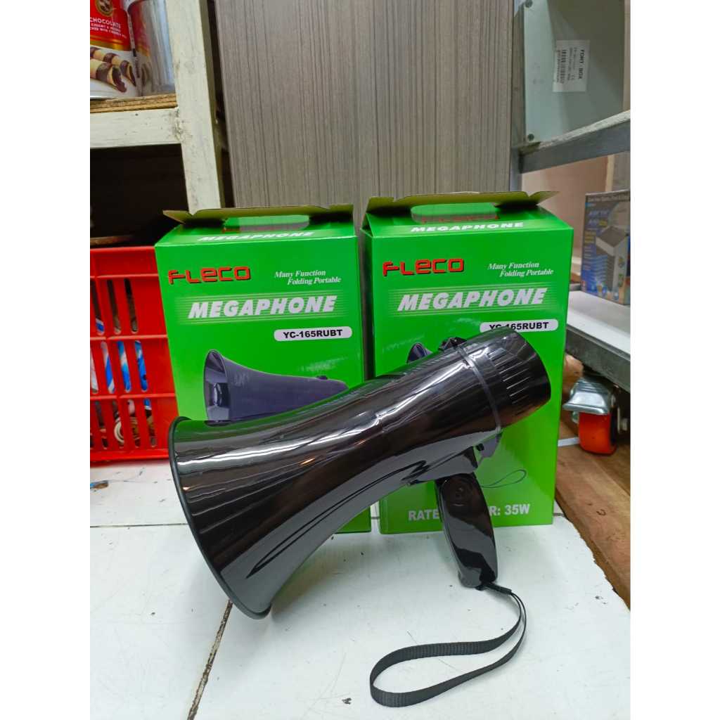Jual OBRAL!!! Pengeras Suara Megaphone besar Fleco YC-165RUBT ...