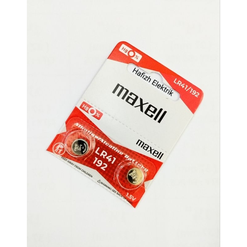 Jual Baterai Kancing LR41/AG3 (2 PCS) Original Maxell Alkaline Battery | Shopee Indonesia