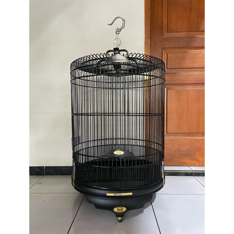 Jual SANGKAR KANDANG BURUNG MURAI NO 2 BNR ATAU B&R BLACK DOFF PVC ...