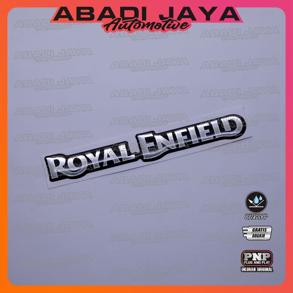 Jual Emblem logo royal enfield / emblem timbul royal enfield / sticker ...