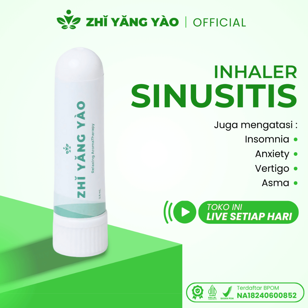 Jual Zhi Yang Yao Inhaler Sinusitis Radang Sinus Pernafasan Herbal ...