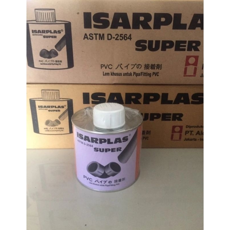 Jual Lem Pipa PVC isarplas Kaleng 400 gram | Shopee Indonesia