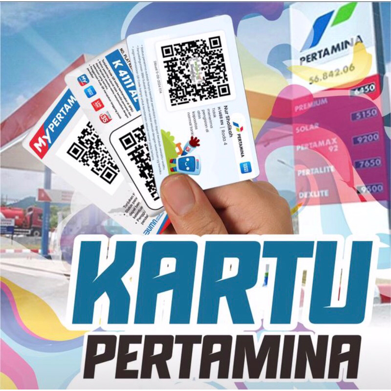 Jual Cetak kartu my pertamina UV PRINT/id card perusahaan/id card kantor/Bahan pvc tebal anti ...