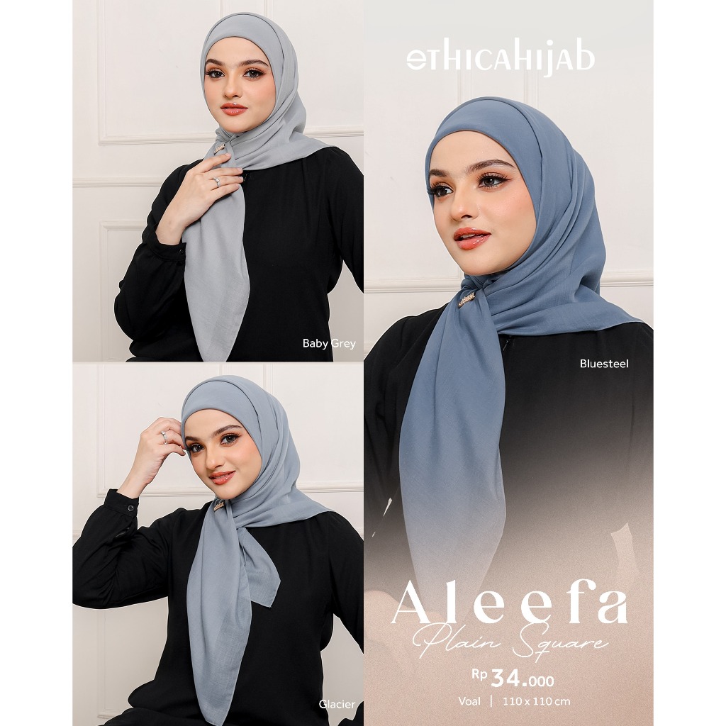 Jual EthicaHijab | Aleefa Plain Square Aleefa | Shopee Indonesia