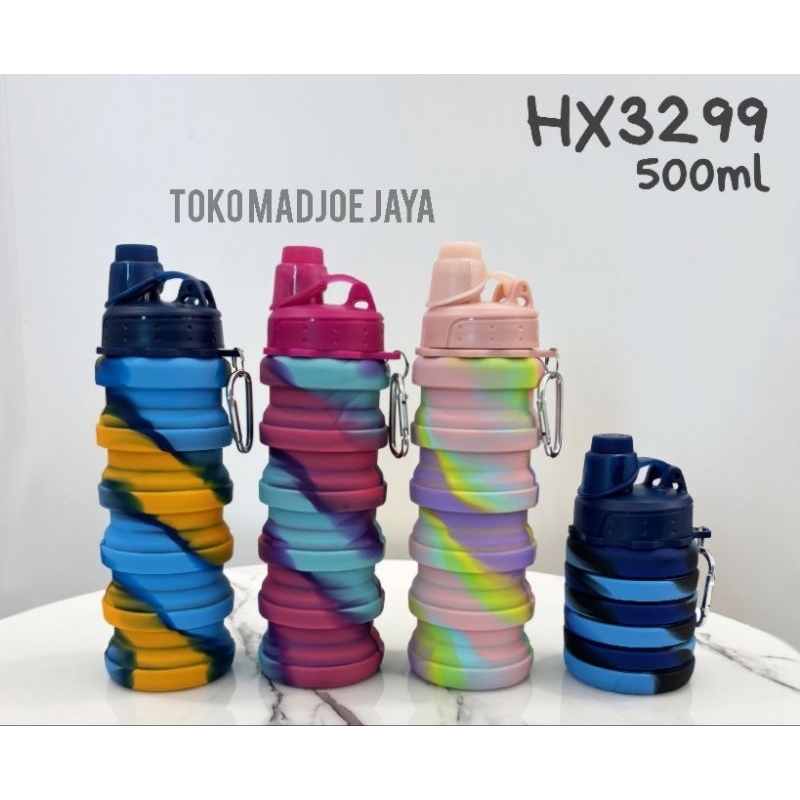 Jual Bottle Botol Minum Lipat sillicone Botol minum anak lipat 500ml ...