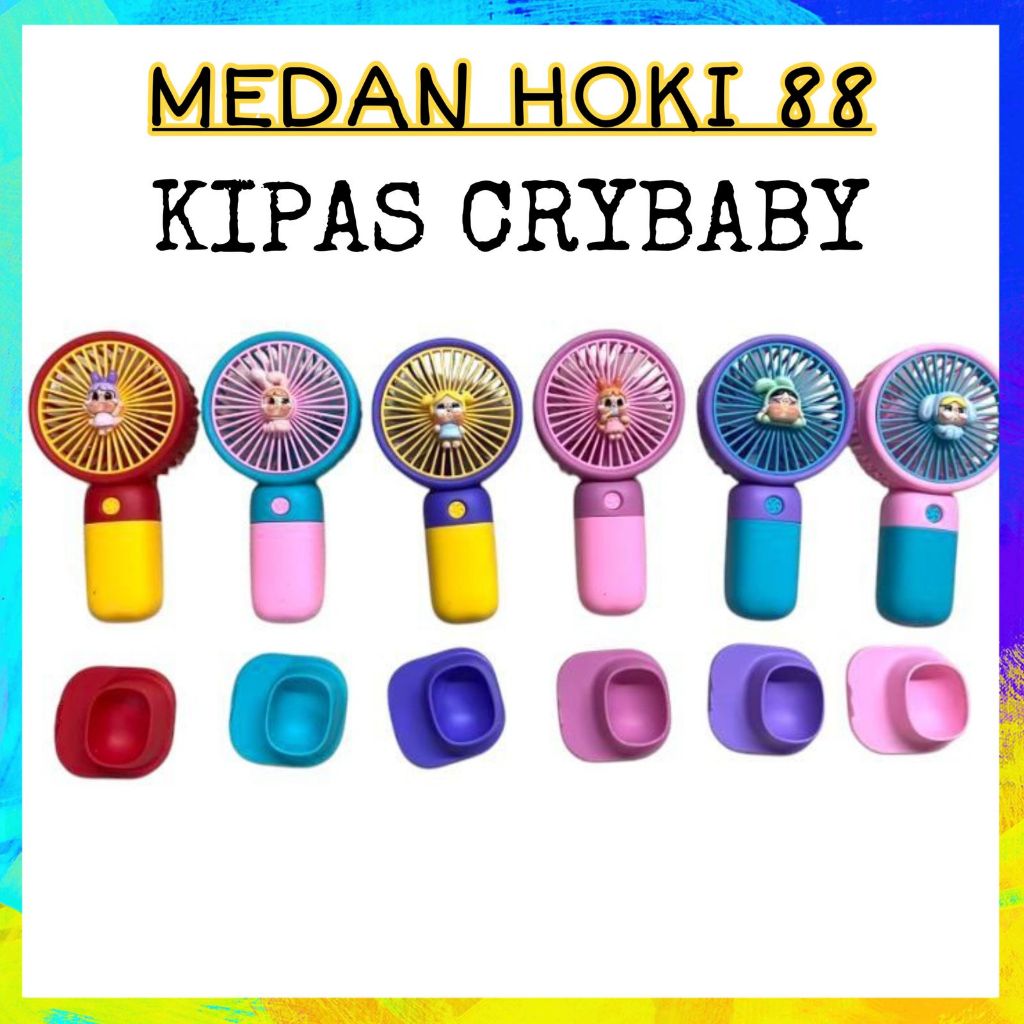 Jual Kipas Angin Mini Karakter Viral / Kipas Mini Crybaby Series ...