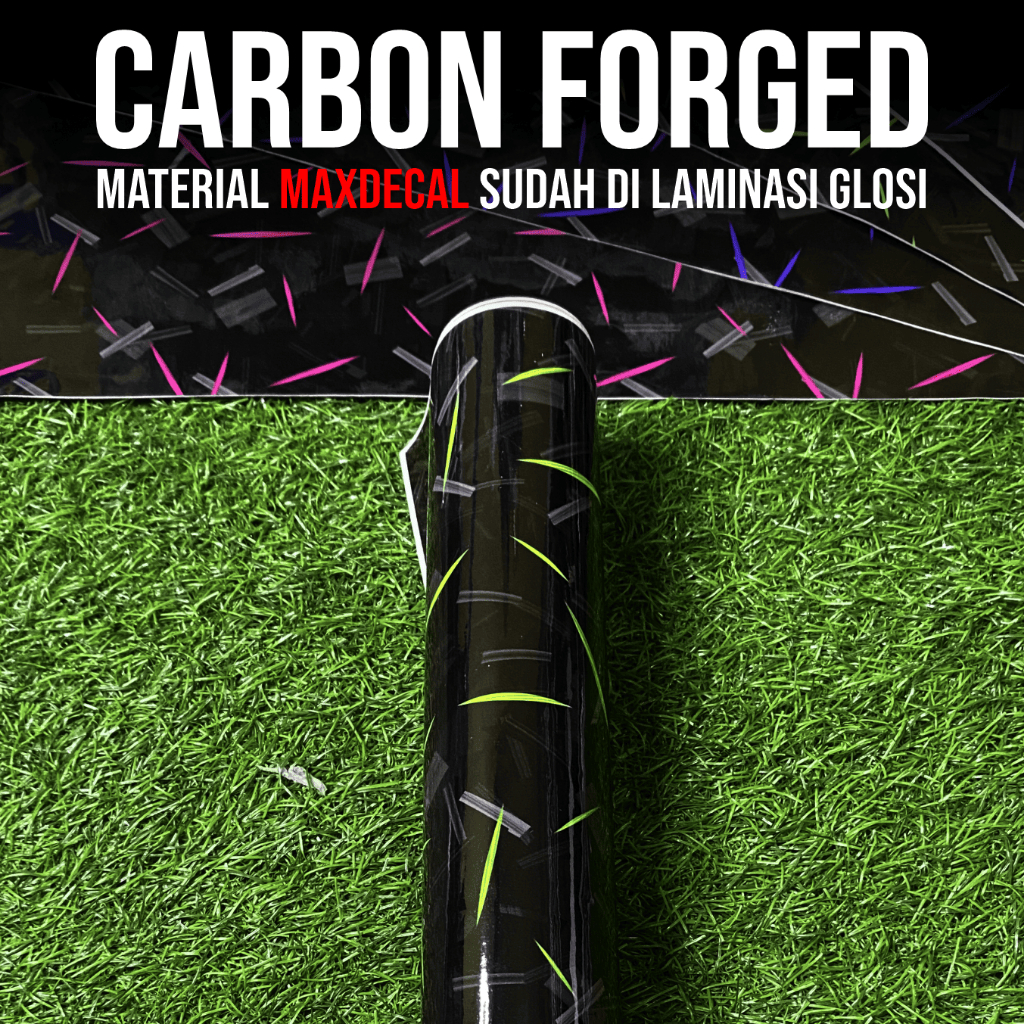 Jual sticker carbon forged / carbon forget bahan maxdecal ukuran 50 x ...