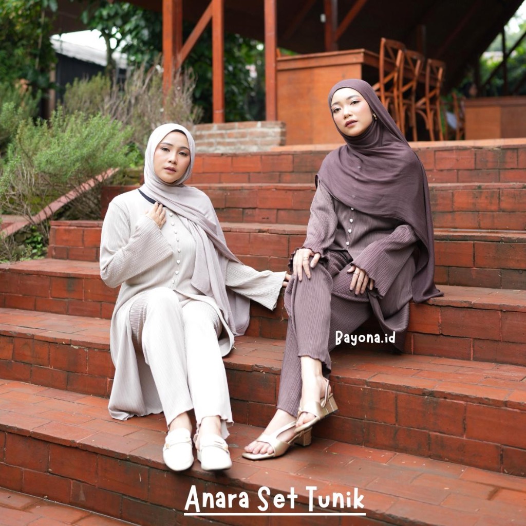 Jual ANARA SET TUNIK by Bayona Style malay new product wanita | Shopee Indonesia