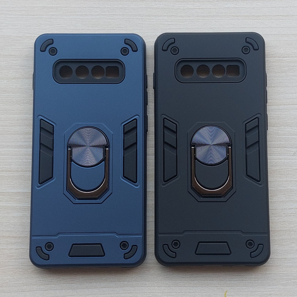 Jual Retro Case Samsung S10 PLUS / casing armor back hard ring ...