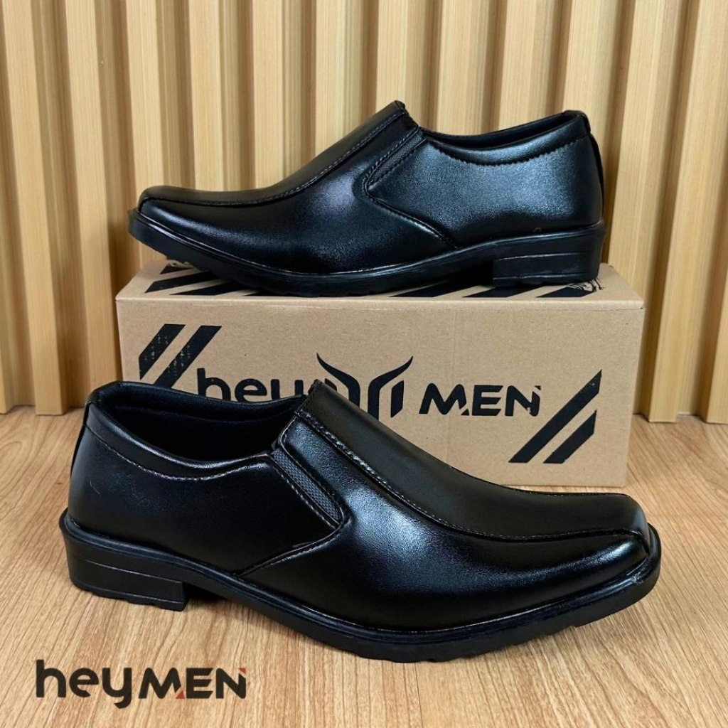 Jual Sepatu Pantofel Pria Kulit PU Leather Formal Model Casual Terbaru ...