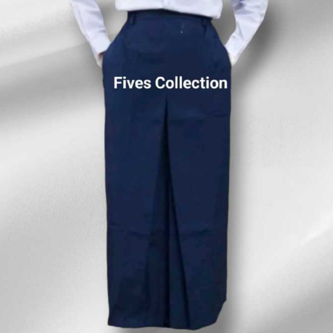 Jual ROK SPAN PANJANG BIRU ROK SEKOLAH SPAN BELAH TENGAH/BELAH SATU ...