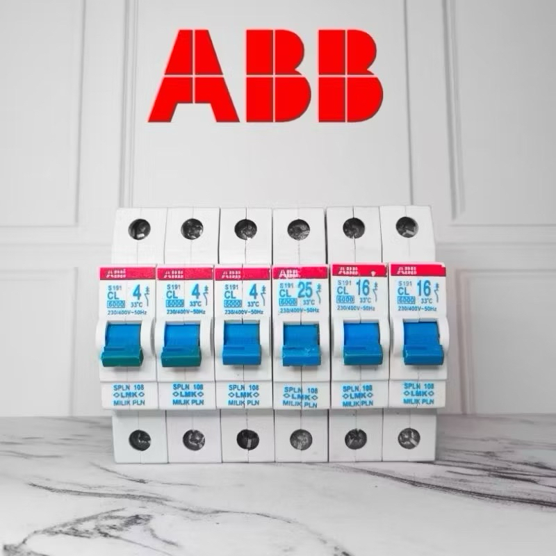 Jual MCB PLN ABB type S 191 CL 2A , 4A , 6A , 10A ORIGINAL. | Shopee ...