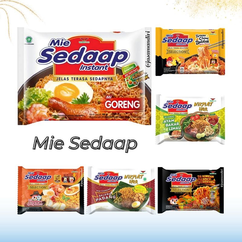 Jual MIE SEDAAP GORENG ALL VARIAN 1DUS (40PCS) | Shopee Indonesia