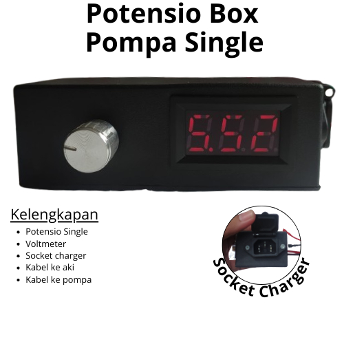 Jual Potensio Box lengkap dengan Volmeter dan Lubang Charger Sprayer ...