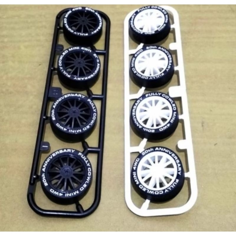 Jual Tamiya ban medium hard + velg ban fin | Shopee Indonesia
