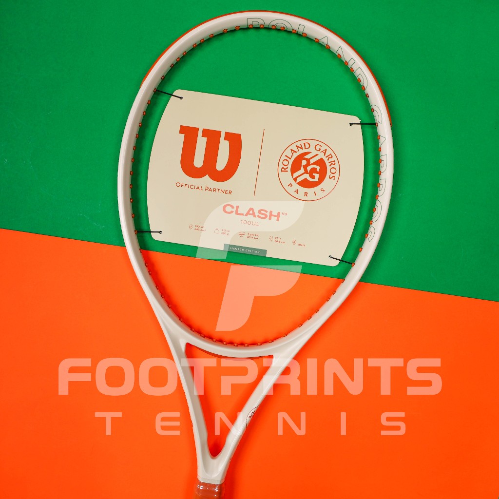Jual Wilson Clash 100UL V3 Roland Garros 2025 Raket Tenis Tennis Racket ...