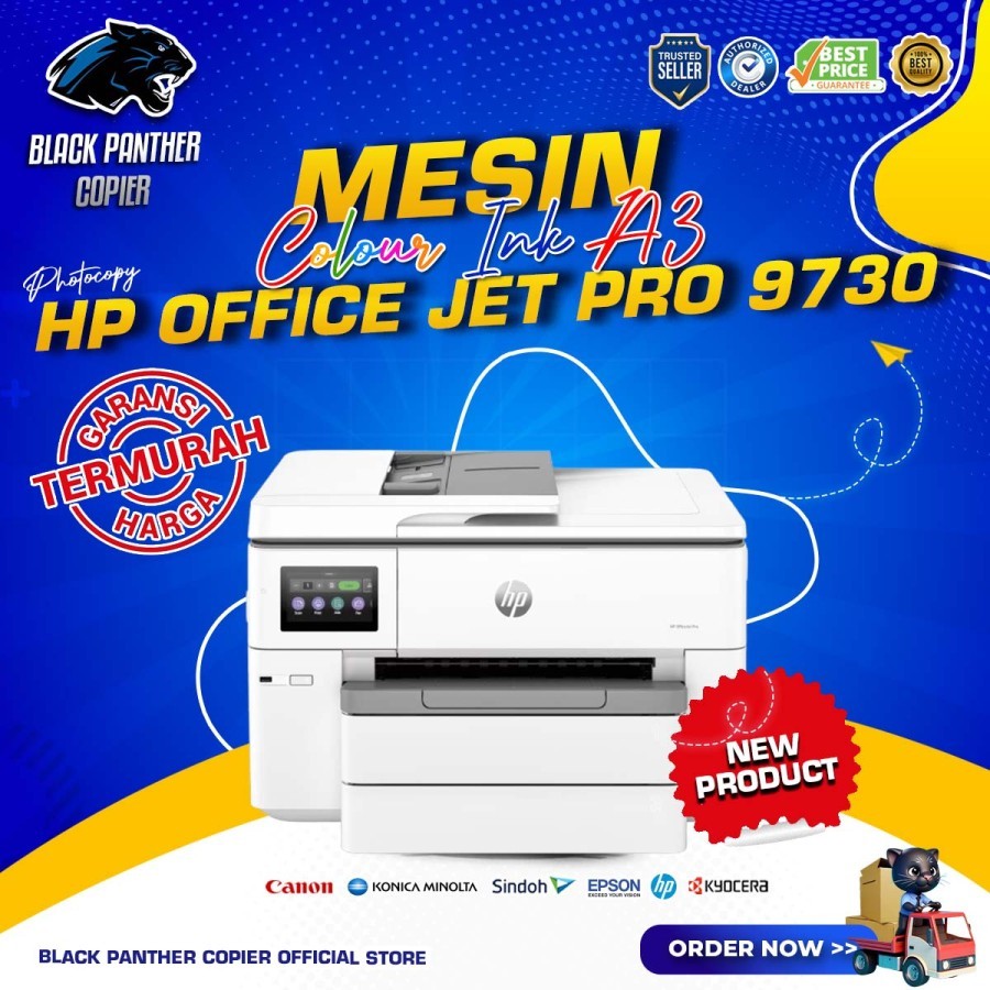 Jual Printer HP OfficeJet Pro 9730 Wide Format A3 All In One Garansi Resmi | Shopee Indonesia