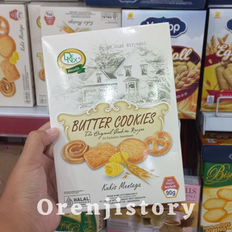 Jual denex butter cookies 90gr vanilla milk wafer roll 120 gr | Shopee ...