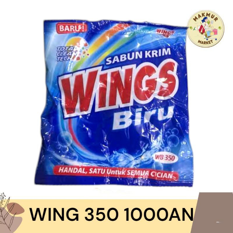 Jual Sabun Colek Wings Biru WB350 67gr | Sabun Krim Detergent Sachet ...