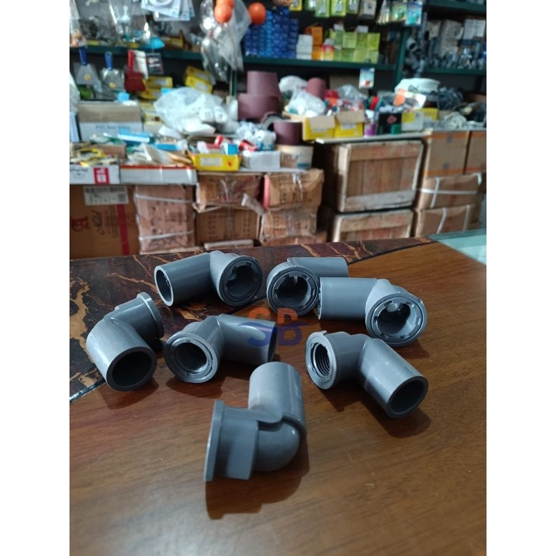 Jual Elbow / knee drat dalam PVC 1/2" dan 3/4" inch POWER / Faucet ...