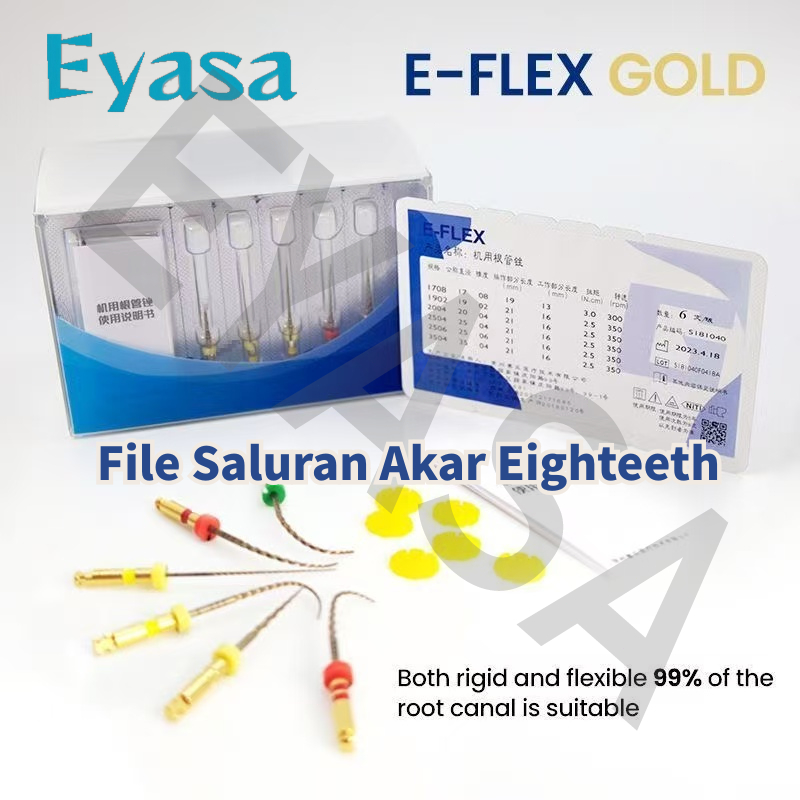 Jual ORIGINAL E-FLEX BLUE Rotary File Eflex Blue Endodontic Blue Rotary ...