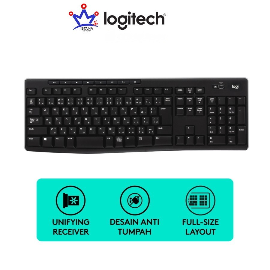 Jual Logitech K270 Keyboard Wireless Full Size 100% original | Shopee ...