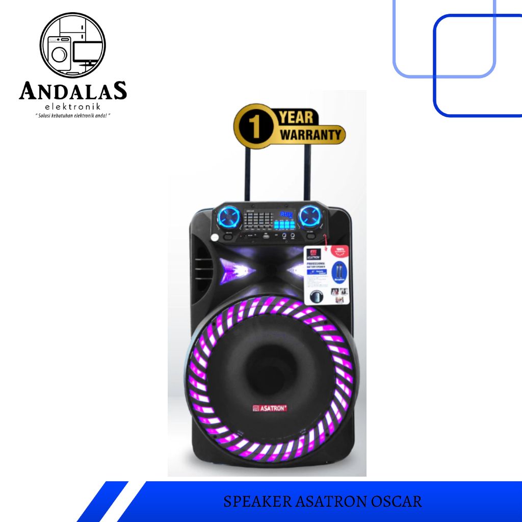 Jual Asatron Oscar 15 Inch Bluetooth Speaker with Super Bass / Asatron ...