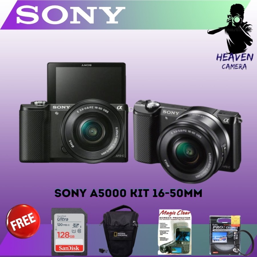 Jual SONY ALPHA A5000 KIT 16-50MM / SONY A5000 KIT 16-50MM | Shopee ...