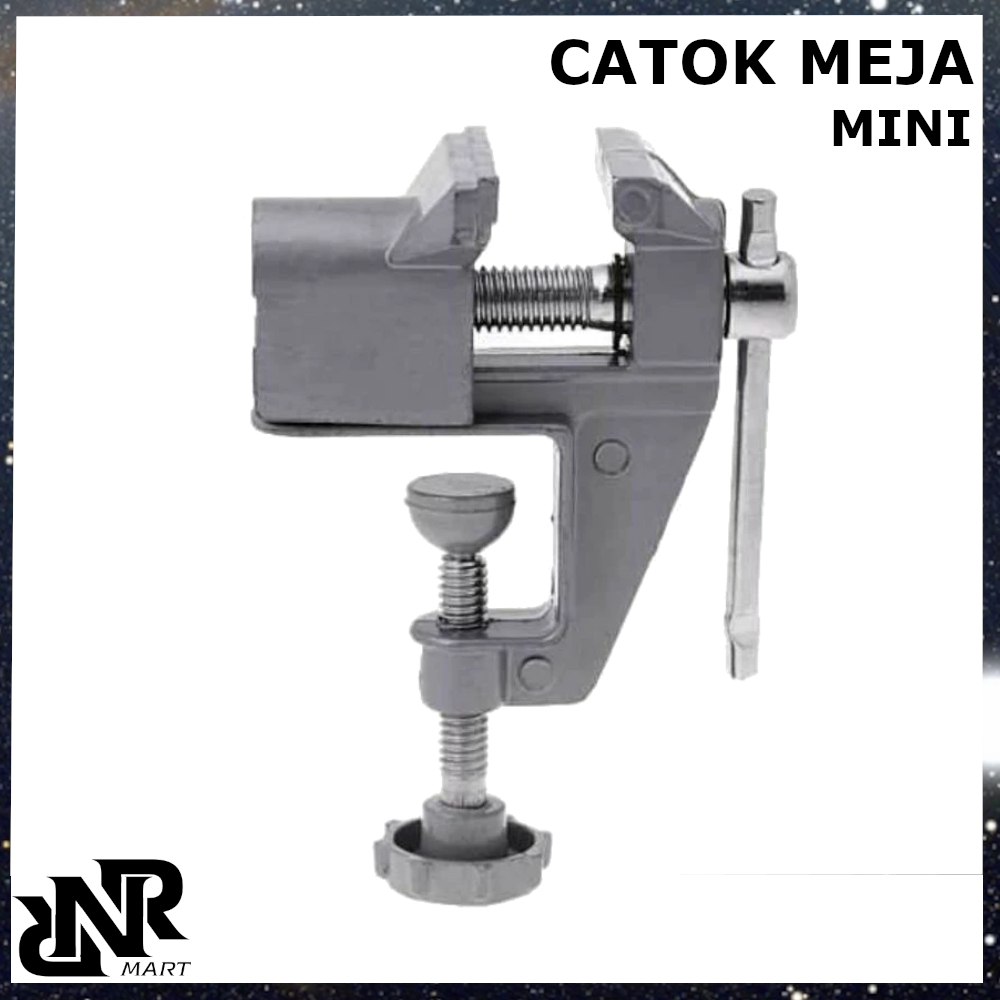 Jual Catok Mini Ragum Alat Penjepit Kayu Besi Mini Silver Table Vice ...