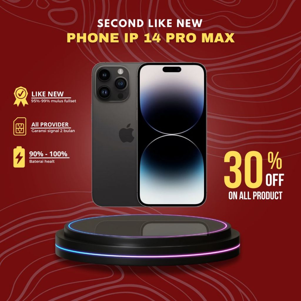 Jual IP14 PRO MAX 256GB/128GB SECOND ORIGINAL | Shopee Indonesia