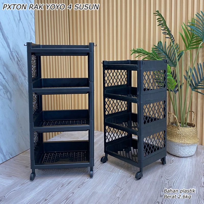 Jual PXTON RAK YOYO 4 SUSUN JUMBO DAN STANDAR || RAK PLASTIK SERBAGUNA ...