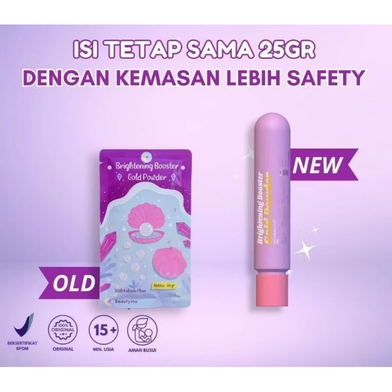 Jual Brightening Booster Gold Powder | Shopee Indonesia