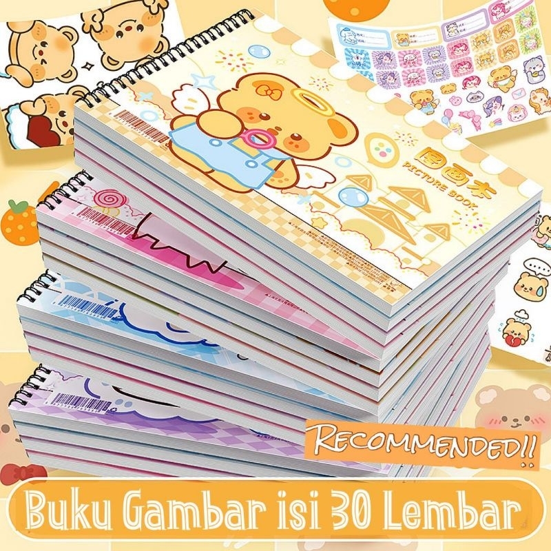 Jual Buku gambar A4 30hal / Sketchbook / Drawing book / buku gambar ...