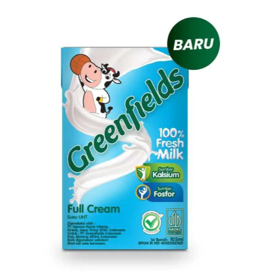 Jual Greenfields Susu UHT Full Cream 105ml | Shopee Indonesia
