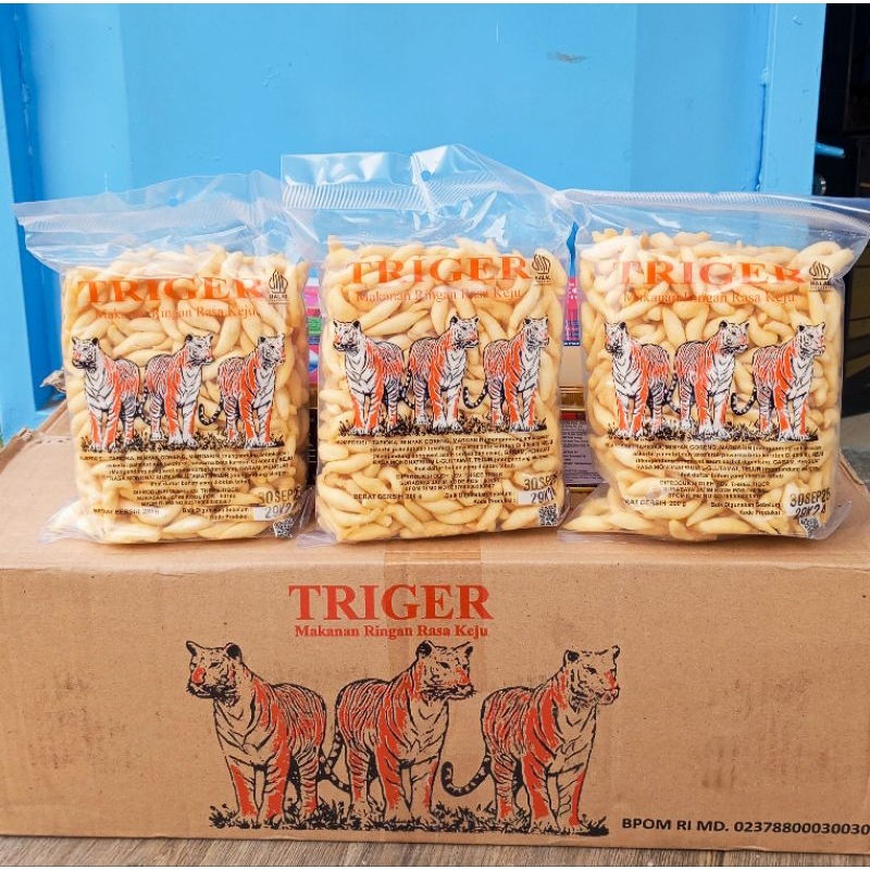 Jual Makanan Ringan Bidaran Keju Triger netto 200gr | Shopee Indonesia