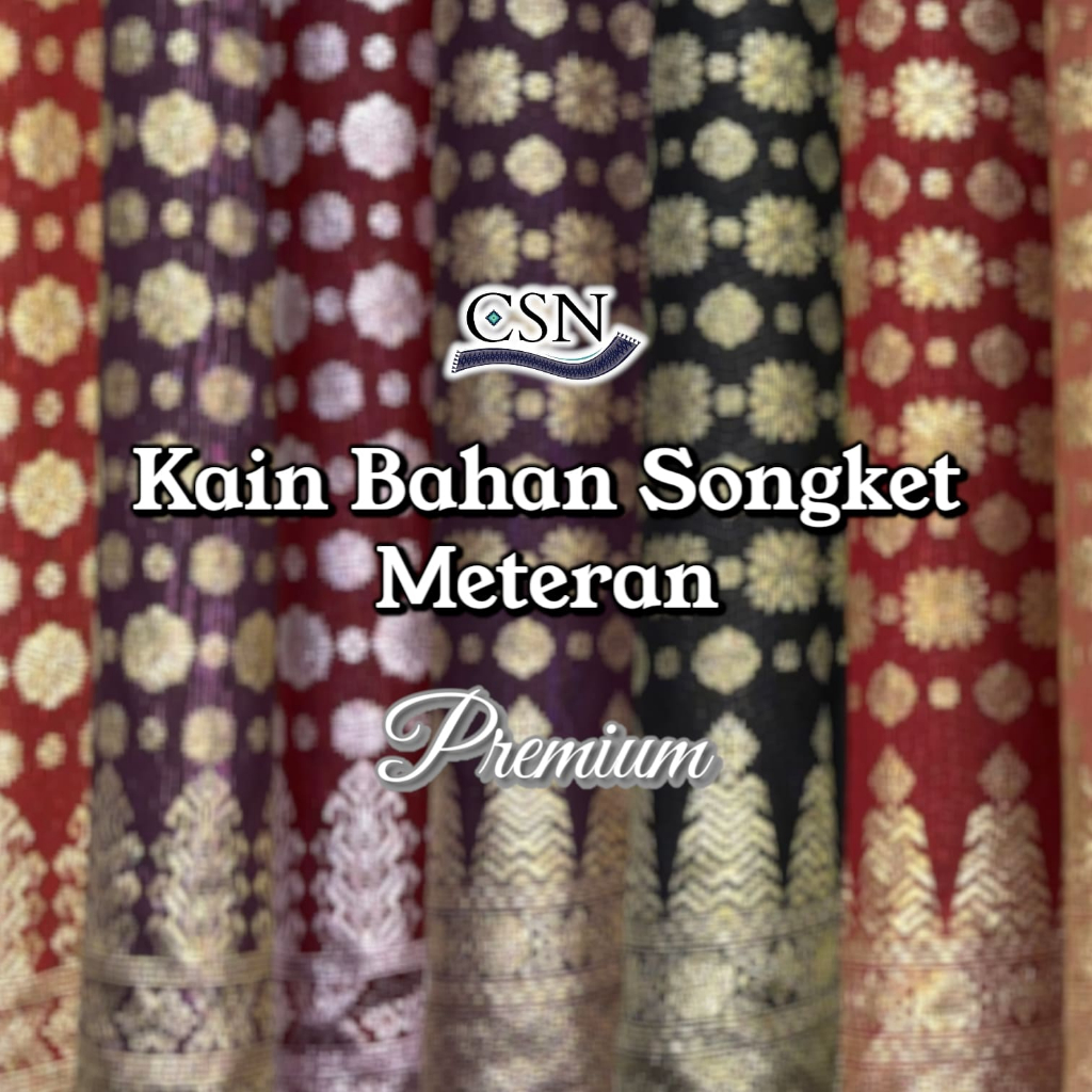 Jual Kain Bahan Songket Meteran Premium / Songket Bahan Halus / Songket ...