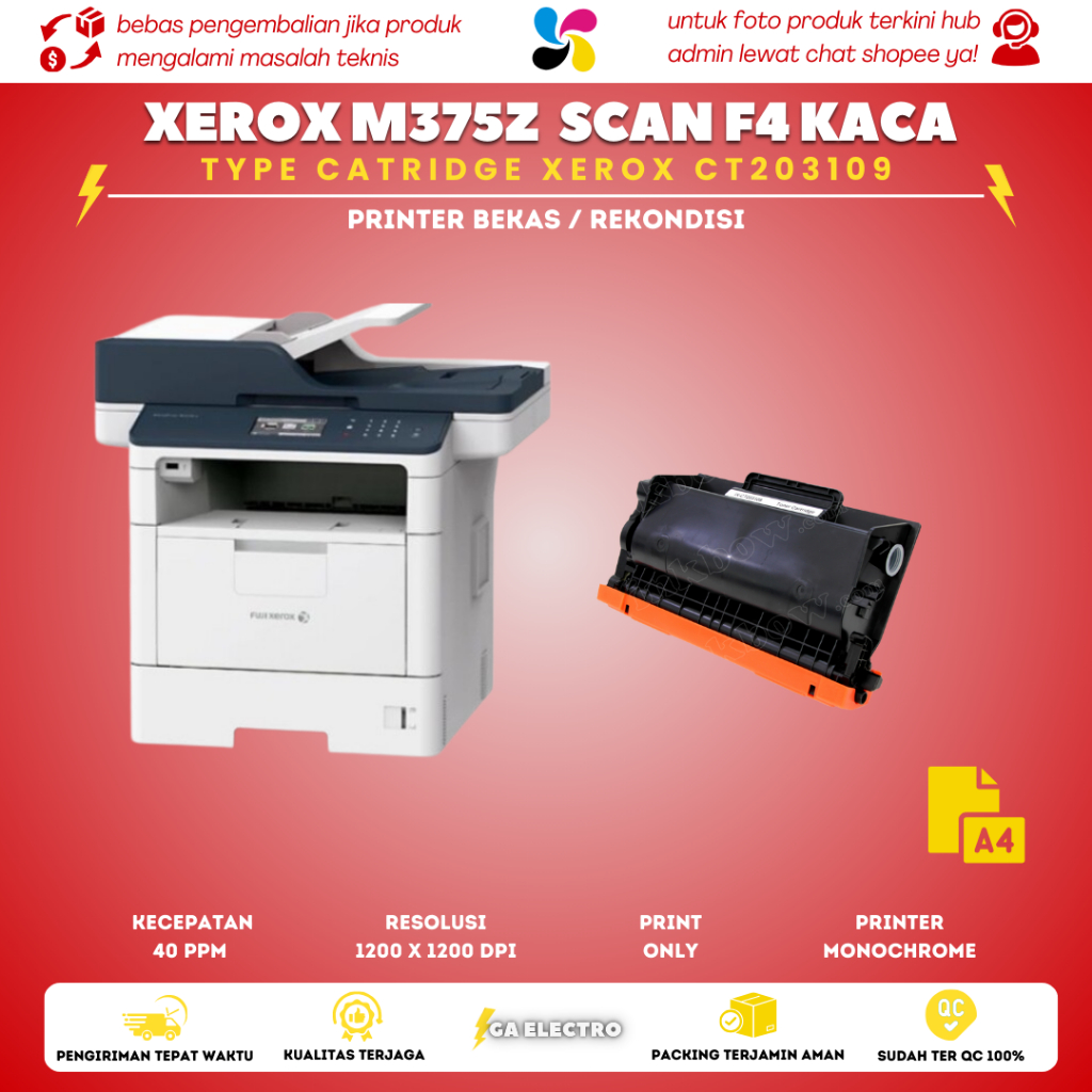 Jual printer fuji xerox docuprint M375z scan f4 dikaca | Shopee Indonesia