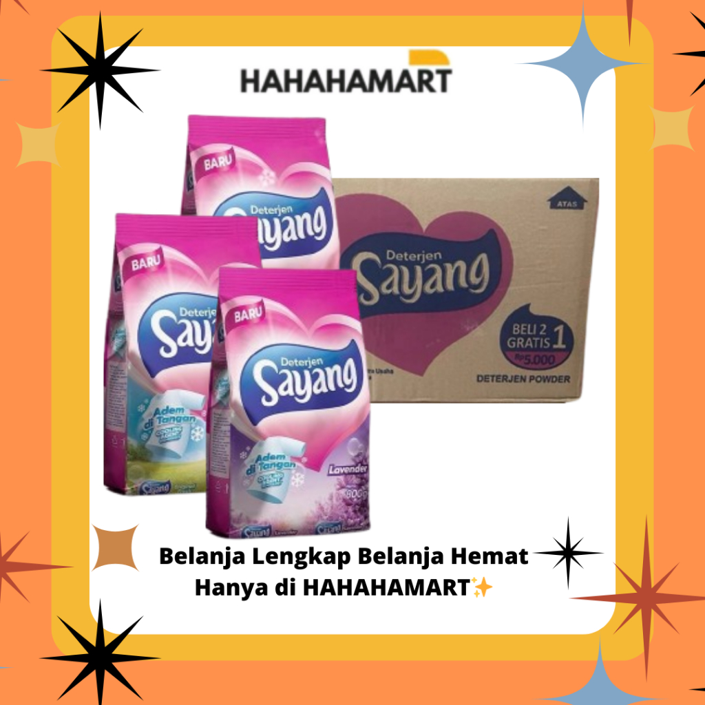 Jual Sayang Powder Detergent 770gr Harga Karton Isi 12pcs | Shopee ...