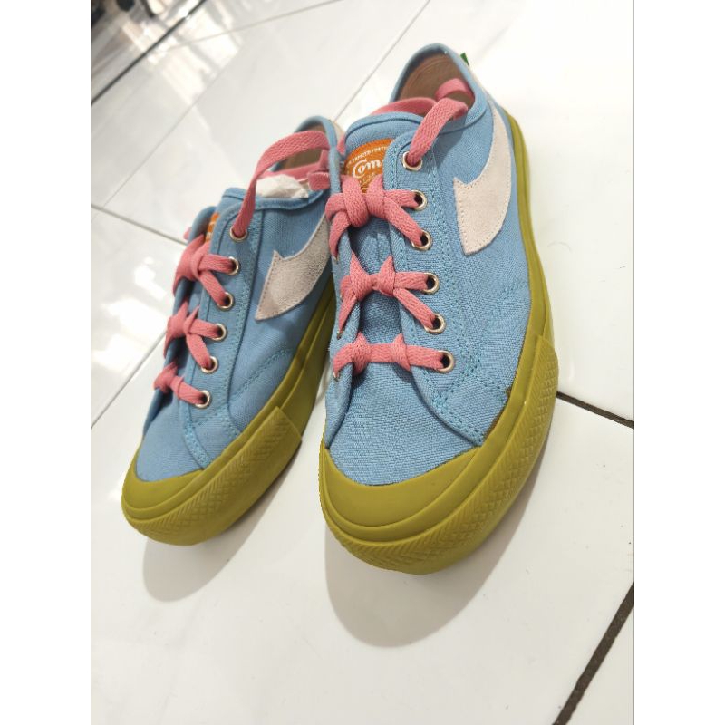 Jual PreLoved LikeNew Sneakers Compass Gazelle Low Matcha Blue Series ...