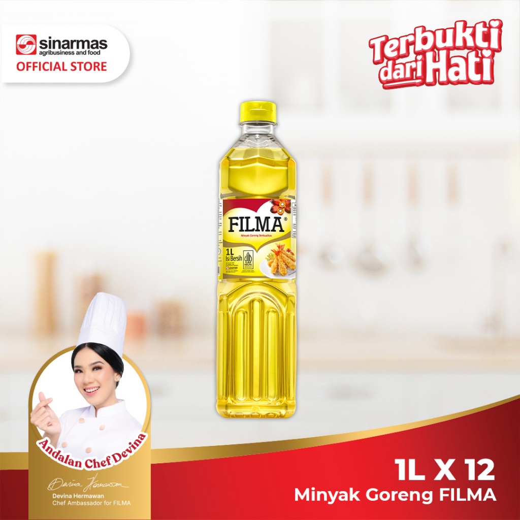 Jual Filma Minyak Goreng Botol 1L x 12pcs (1 Karton) | Shopee Indonesia