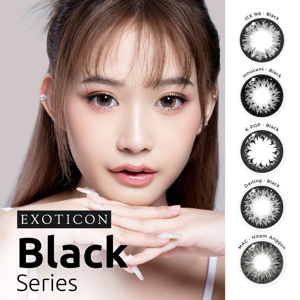 Jual Exoticon Softlens - Black Series II | Soflens Hitam Big Eyes ...
